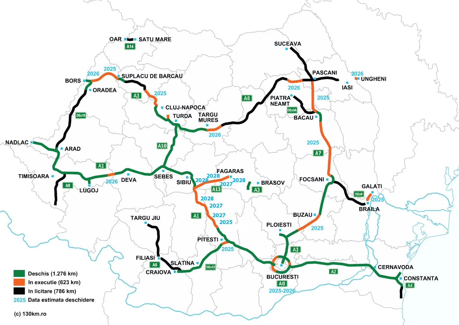 Marea hartă a autostrăzilor din România. Cum va arăta țara noastră în ...