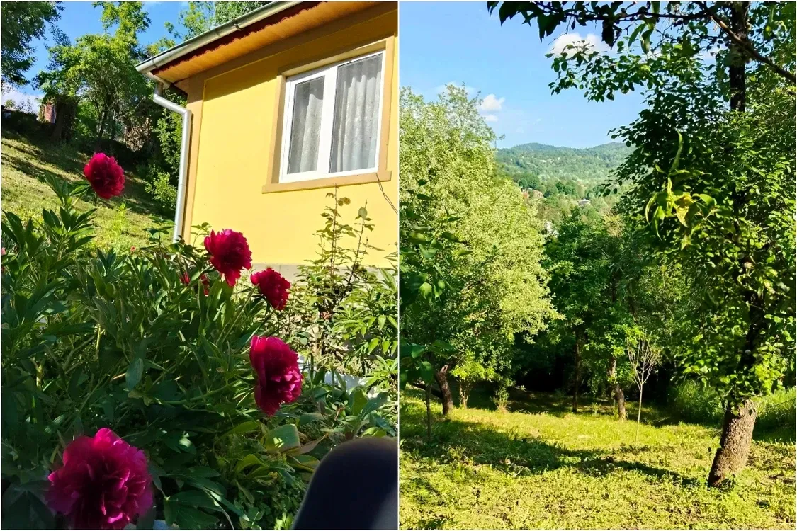 Casa de lângă munte care se vinde la preț de loc de parcare ...